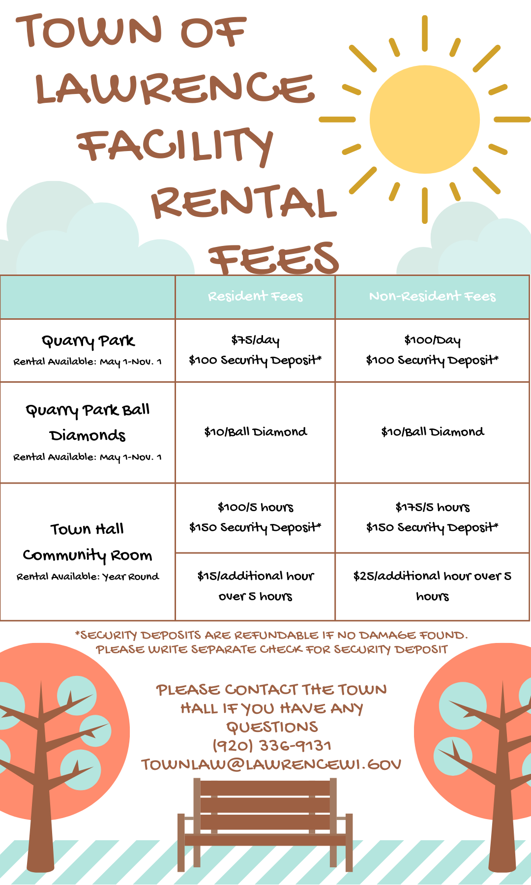 Facility Rental / Town of Lawrence, Wisconsin